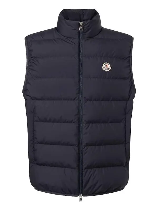 Moncler Contrin Quilted Down Vest - Blue