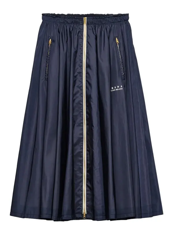 Prada Light Re-nylon Full Skirt - Blue