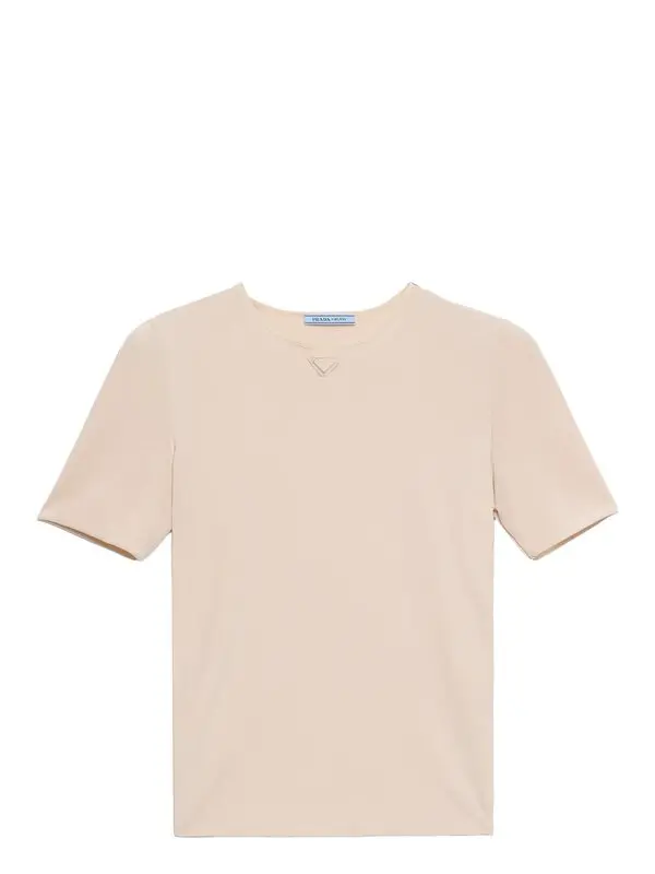 Prada Short-sleeved Stretch T-shirt - Pink