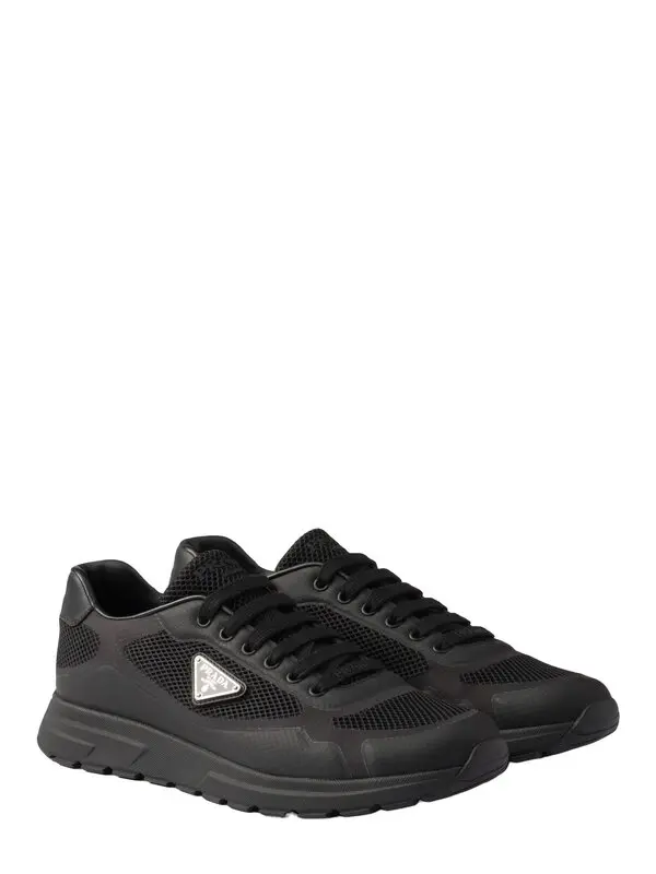 Prada Prax 2.0 Fabric Sneakers - Black