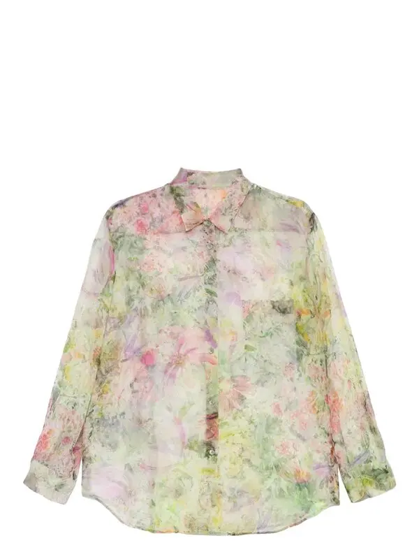 JNBY Floral-printed Shirt - Green