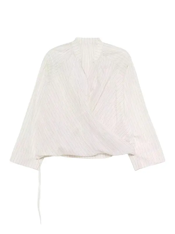 LESS Striped Blouse - White
