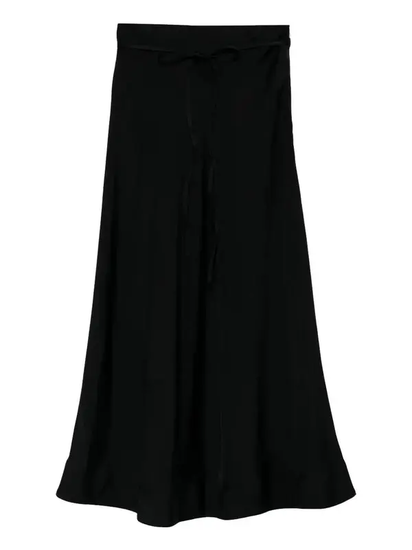 LESS Tied-waist Skirt - Black