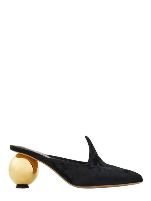 FERRAGAMO Spherical Heel Mules - Black