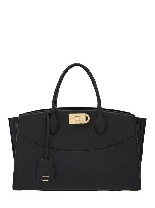 FERRAGAMO Studio Soft Bag - Black