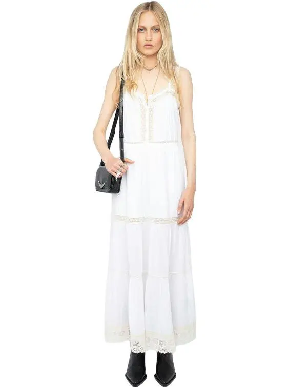 Zadig&Voltaire Relite Long Lingerie-style Dress - White