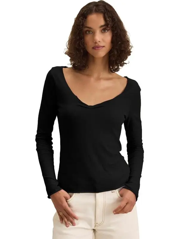 Velvet By Graham & Spencer Noura Tee - Black