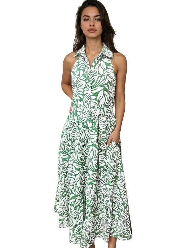 Yumi Kim Riley Printed Maxi Dress - Green