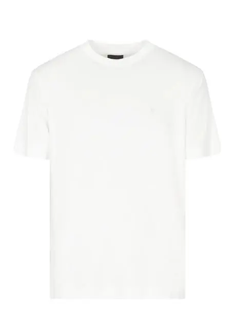Emporio Armani Modal Jersey T-shirt With Micro Eagle Embroidery - White