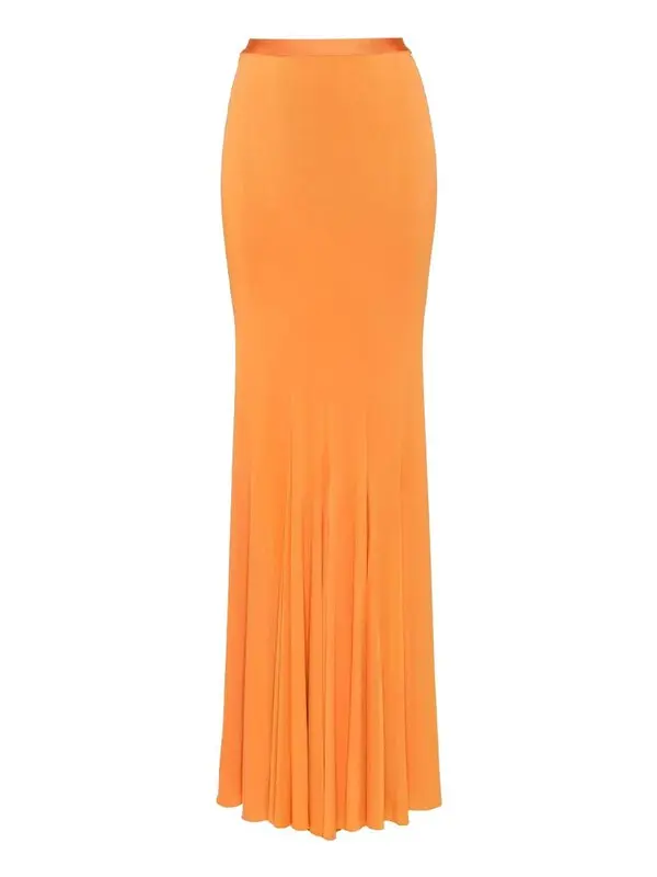 HERVE L. LEROUX Fishtail Skirt - Orange