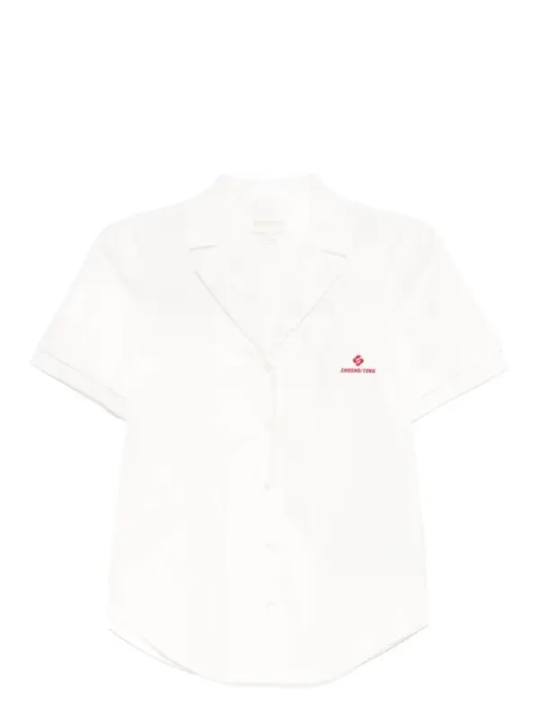 SHUSHU/TONG Logo-embroidered Shirt - White