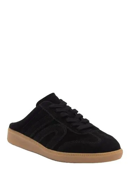Jeffrey Campbell Up Front Sneaker Mule - Black Suede