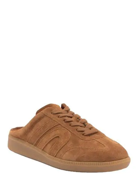 Jeffrey Campbell Up Front Sneaker Mule - Tan Suede
