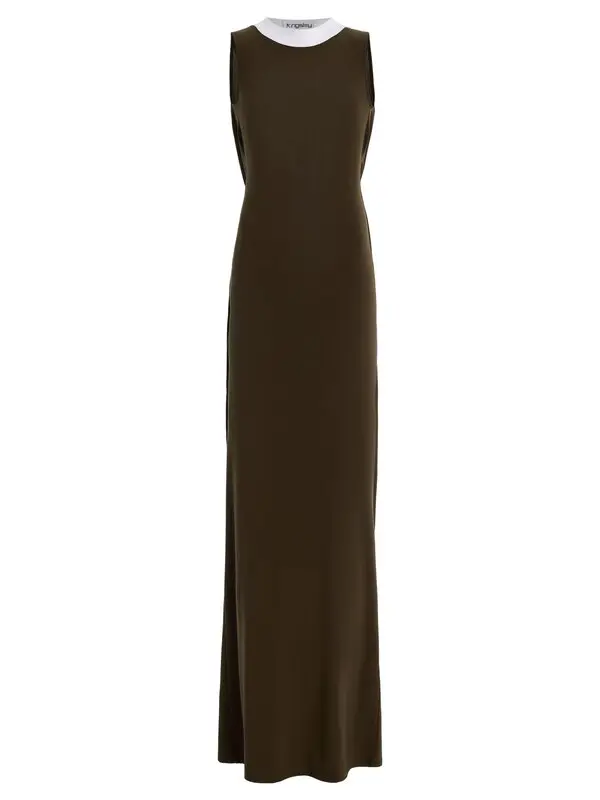 K.NGSLEY Kort Layered Maxi Dress - Green