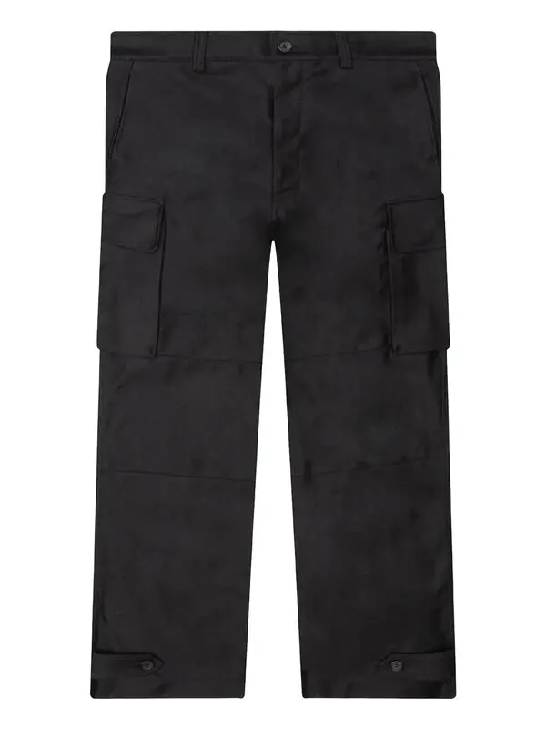 Marni Moleskin Cargo Trousers - Black