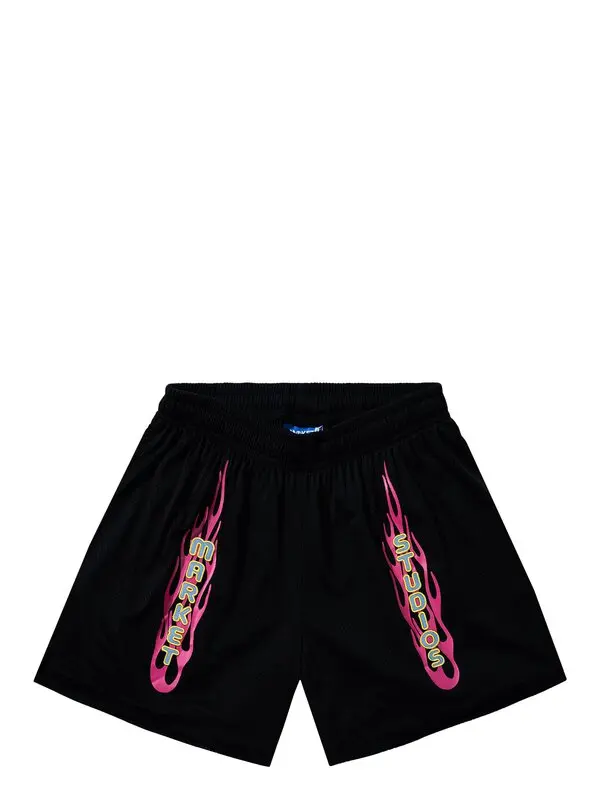 MARKET V12 Mesh Shorts - Black