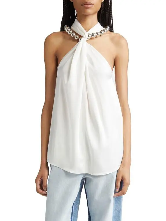 Stella McCartney Sphere Satin Top - 9200 - Cream