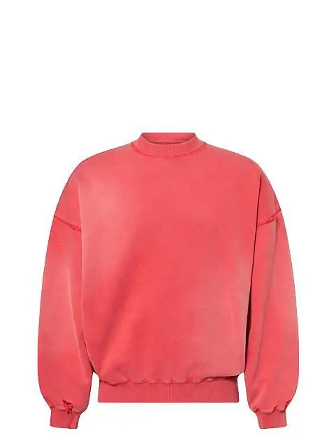 COLE BUXTON Relaxed-fit Cotton Sweatshirt - Washed Red