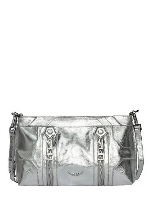 Zadig&Voltaire Metallic-leather Shoulder Bag - Silver