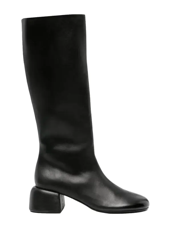 Marsèll 50mm Basata Leather Knee-high Boots - Black