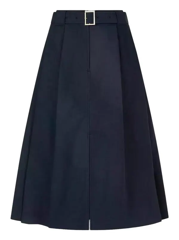 STUDIO TOMBOY City Belted Two-tuck Skirt - Blue