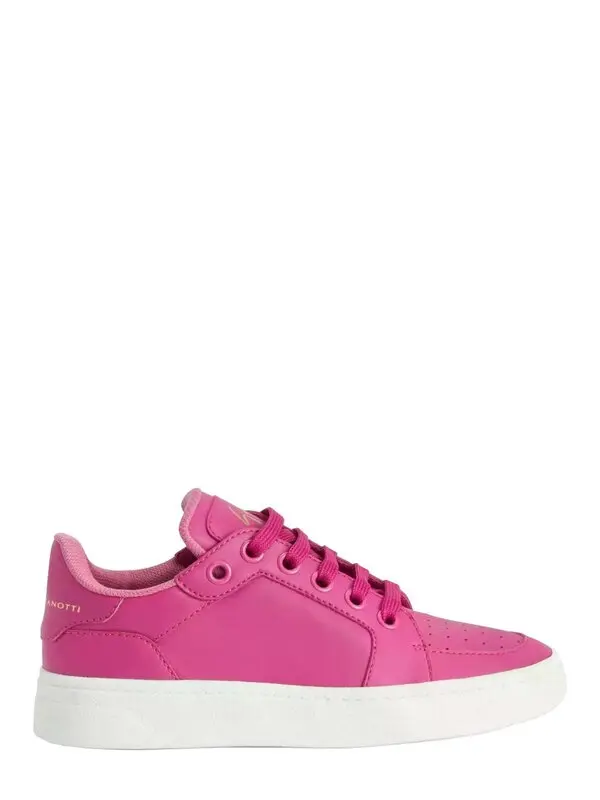 GIUSEPPE ZANOTTI Calf-leather Lace-up Sneakers - Pink