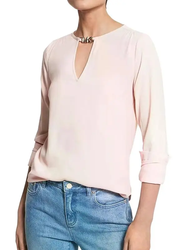 Michael Kors Long Sleeve Blouse - Pink
