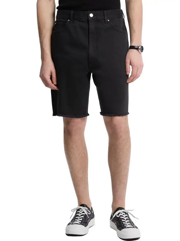 Michael Kors Frayed Denim Shorts - Black