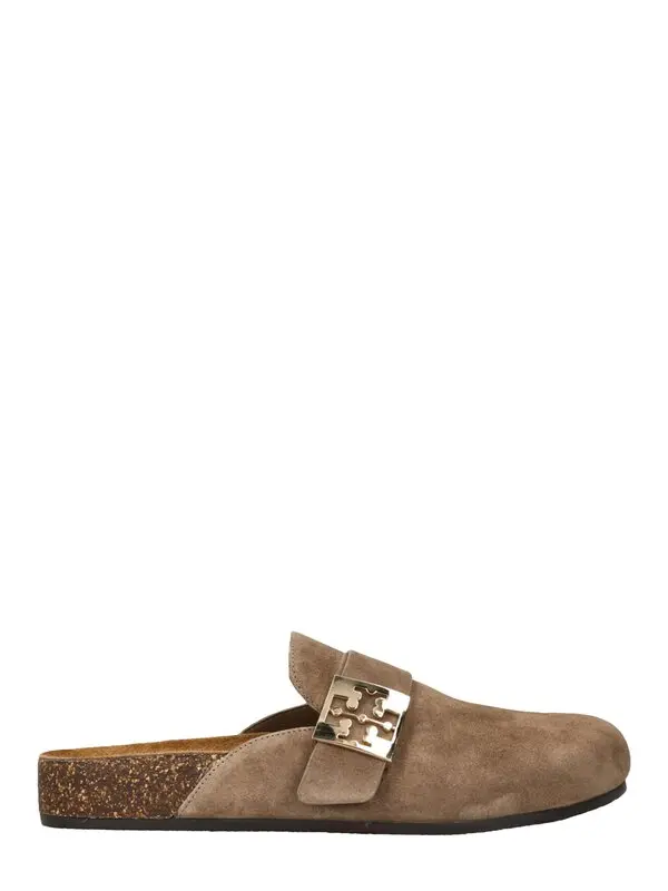 Tory Burch Suede Mellow Mules - Beige