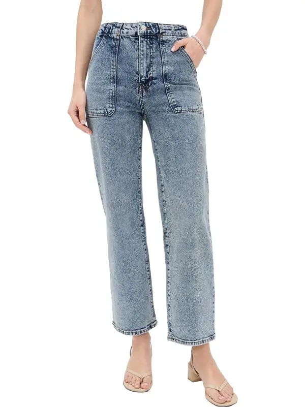 FRAME The Modern Pocket Wide Jeans - Charge