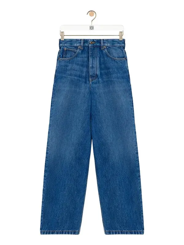 Loewe Relaxed-fit Curved-leg Jeans - Blue