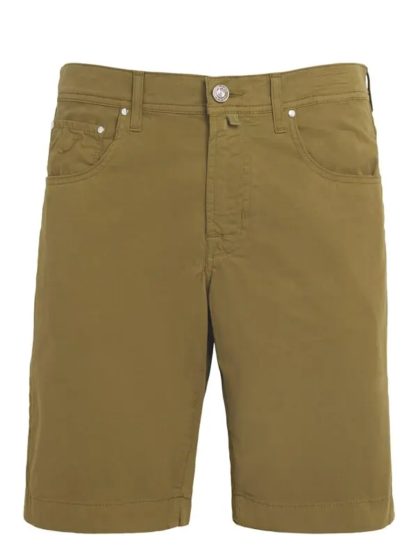 Jacob Cohen Nicolas Stretch Cotton Bermuda Shorts - Green