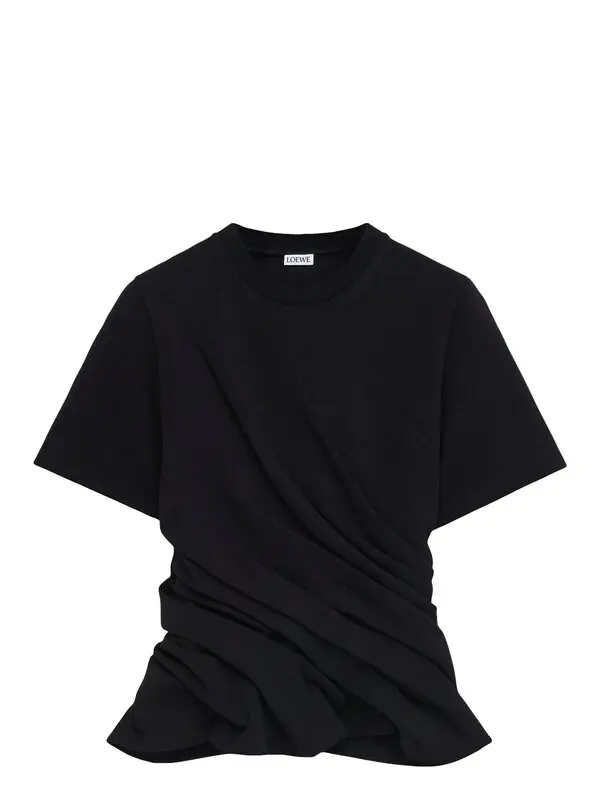 Loewe Twist-detail T-shirt - Black