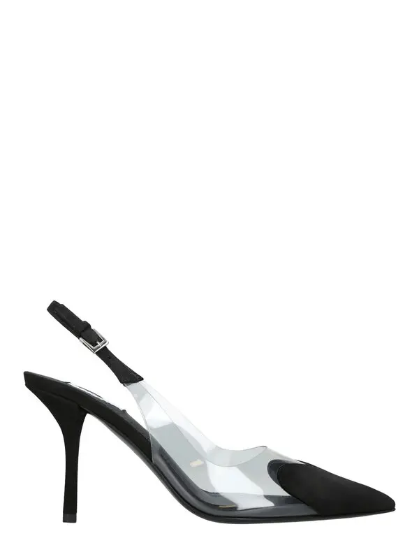 Alaïa Suede Coeur Slingback Pumps 90 - Black