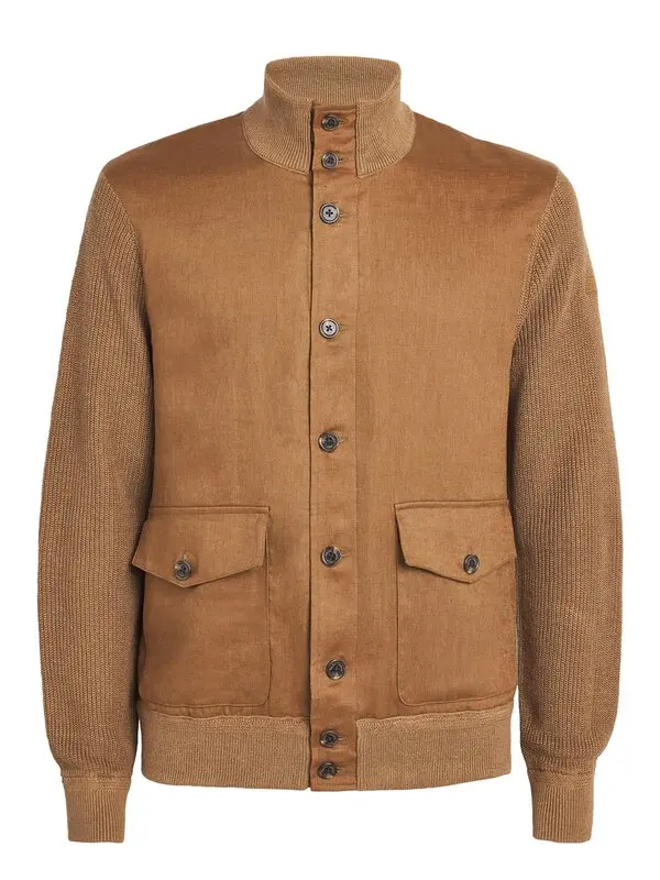 Ralph Lauren Linen Cardigan - Brown