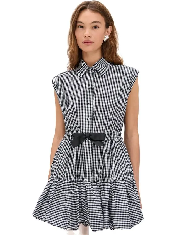Sea Gingham Mini Dress - Multi