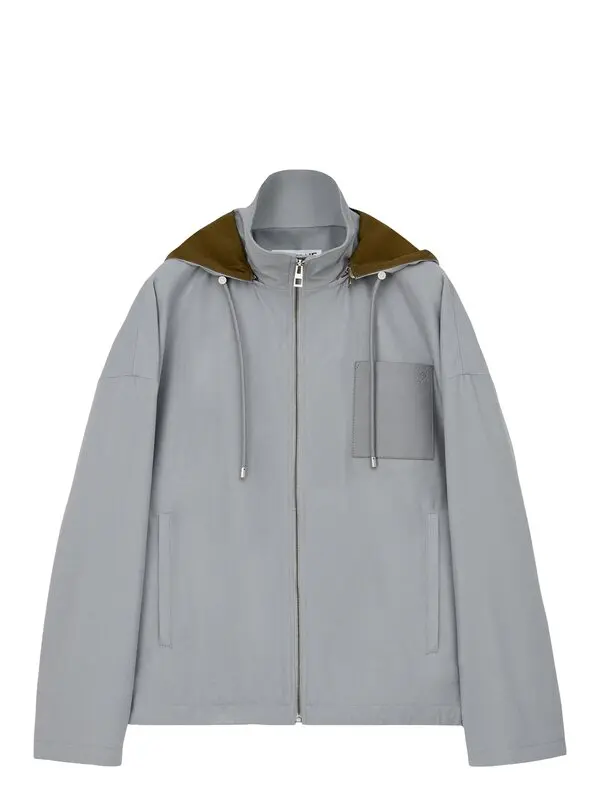 Loewe Cotton Hooded Jacket - Grey
