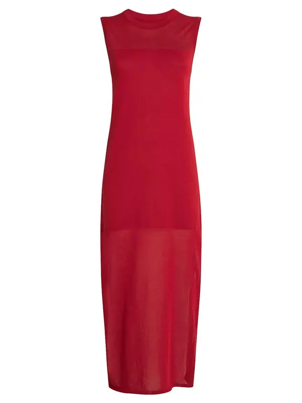 Loulou De Saison Stretch-cotton Ada Midi Dress - Red