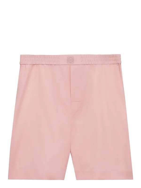 Loewe Wool Blend Elasticated Shorts - Orange