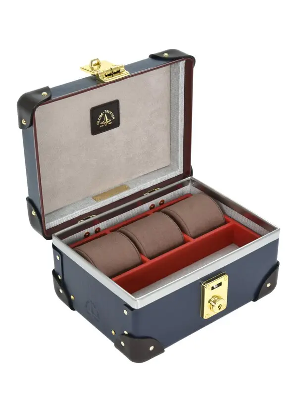 GLOBE-TROTTER Centenary Watch Case - Navy