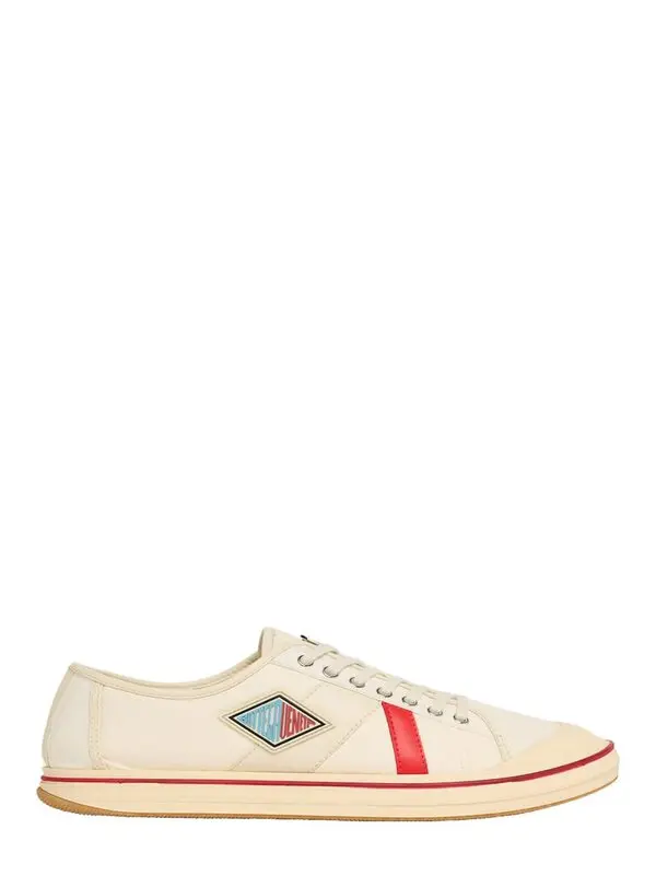 Bottega Veneta Eliot Canvas Low-top Sneakers - White-sea Salt