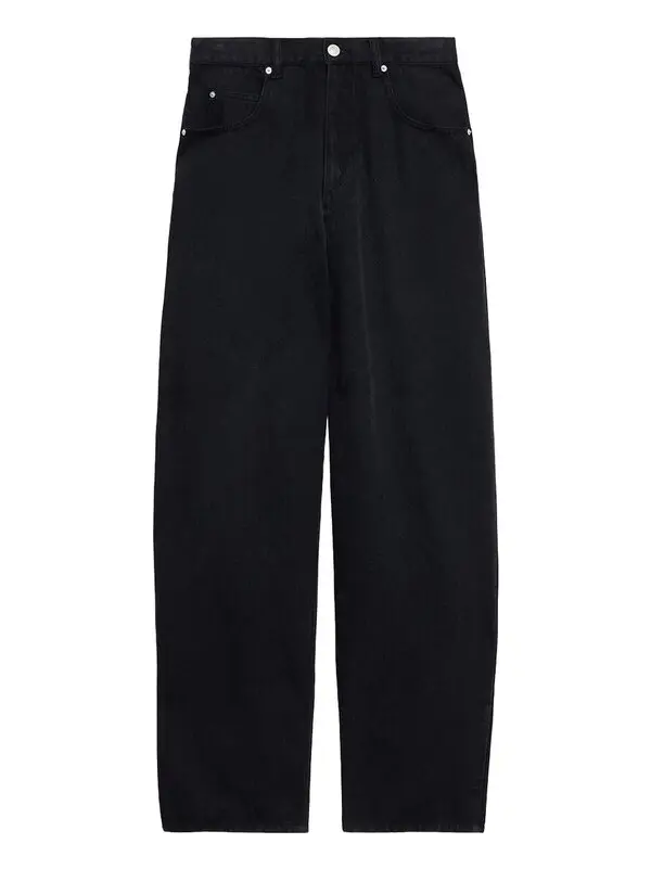 Isabel Marant Jenny Relaxed Fit Denim Pants - Black