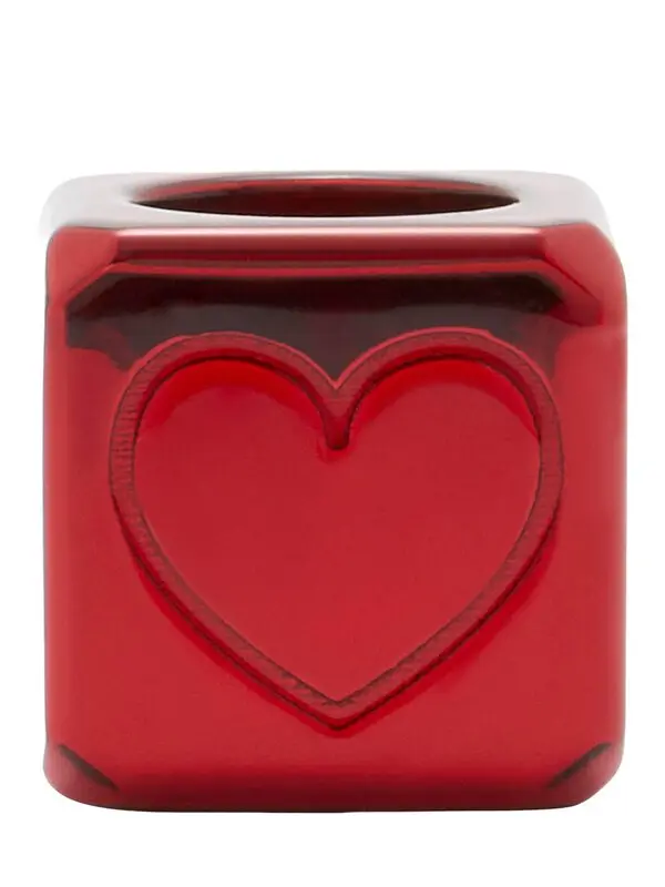 Loewe Heart Dice Bag Charm - Red