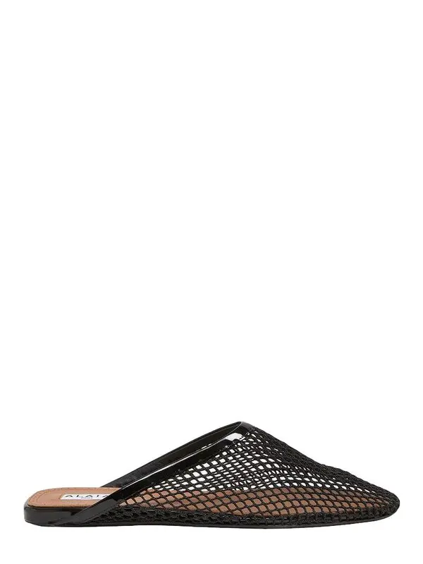 Alaïa Mesh Flat Mules - Noir