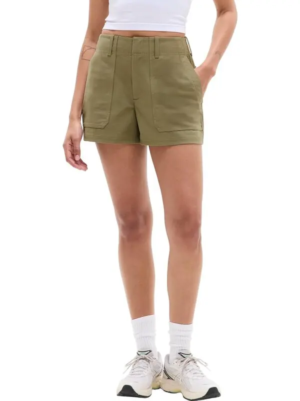 Athleta High Rise Tailored 4" Short - Perennial Olive