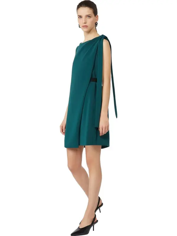 Max Mara Cady Tunic Mini Dress - Dark Green