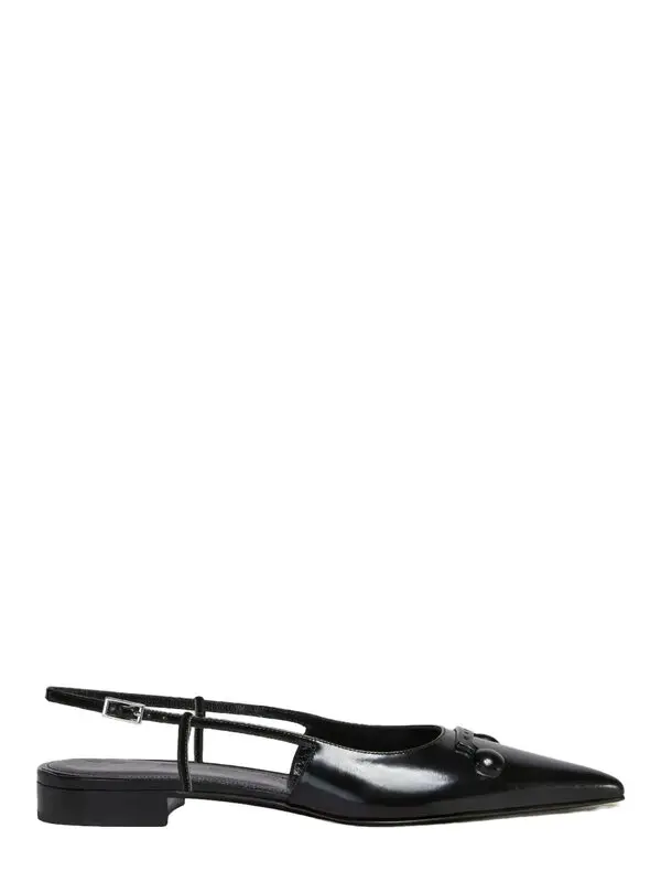 Marni Pointed-toe Slingback Sandals - Black