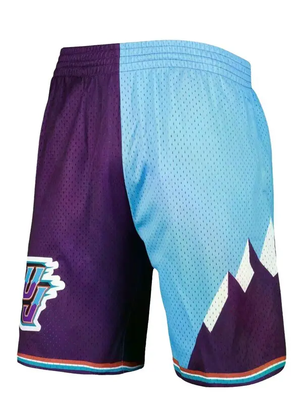 Mitchell & Ness Utah Jazz 1996 Split Swingman Shorts - Purple