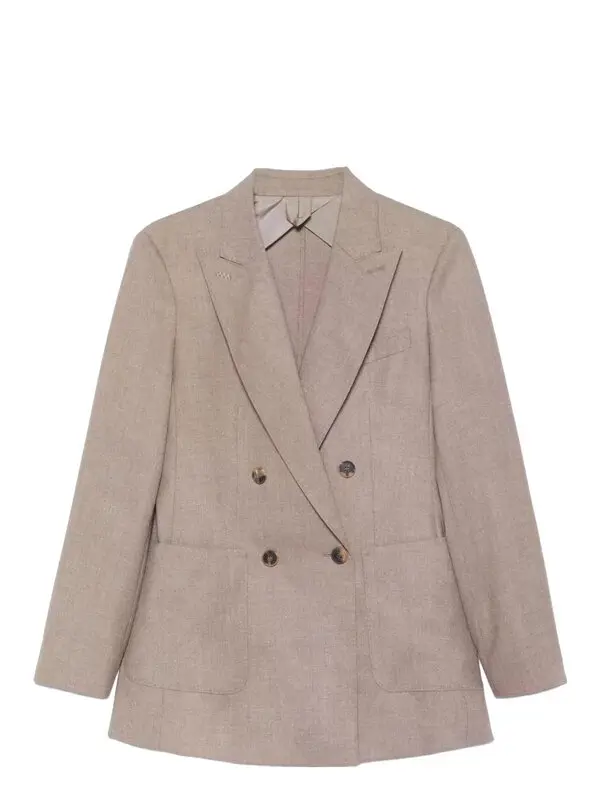 Max Mara Double-breasted Blazer - Brown