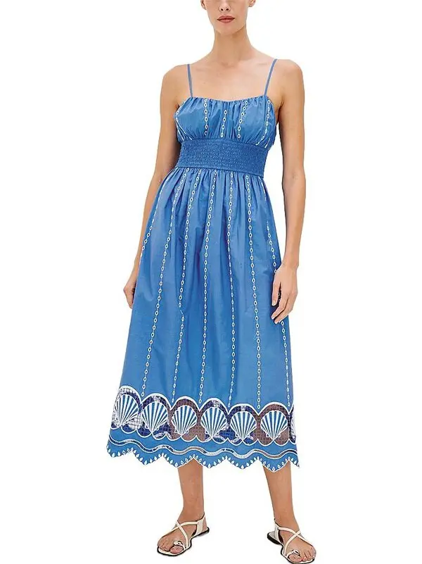 Rails Murano Eyelet Midi Dress - French Blue